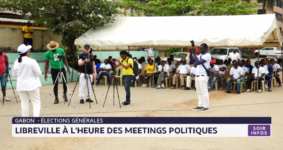 Vidéo : Élections générales au Gabon : Libreville à l'heure des meetings politiques