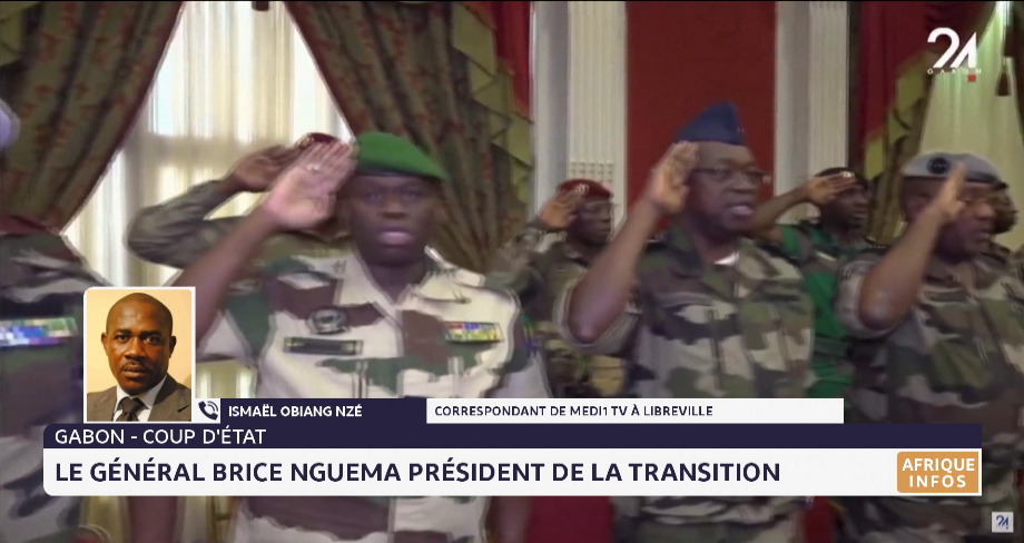 Vidéo : Coup d'Etat au Gabon : le général Brice Nguema président de la transition