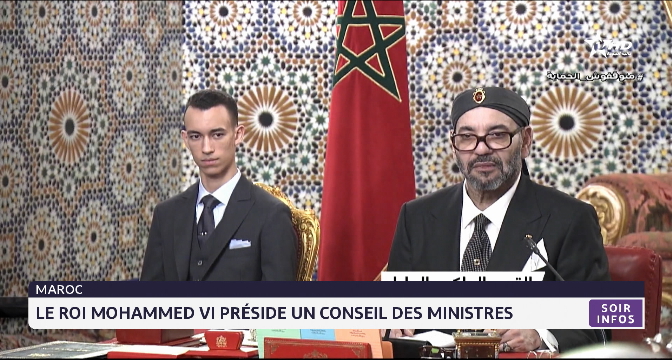 Vidéo : Maroc : le Roi Mohammed VI préside un Conseil des ministres